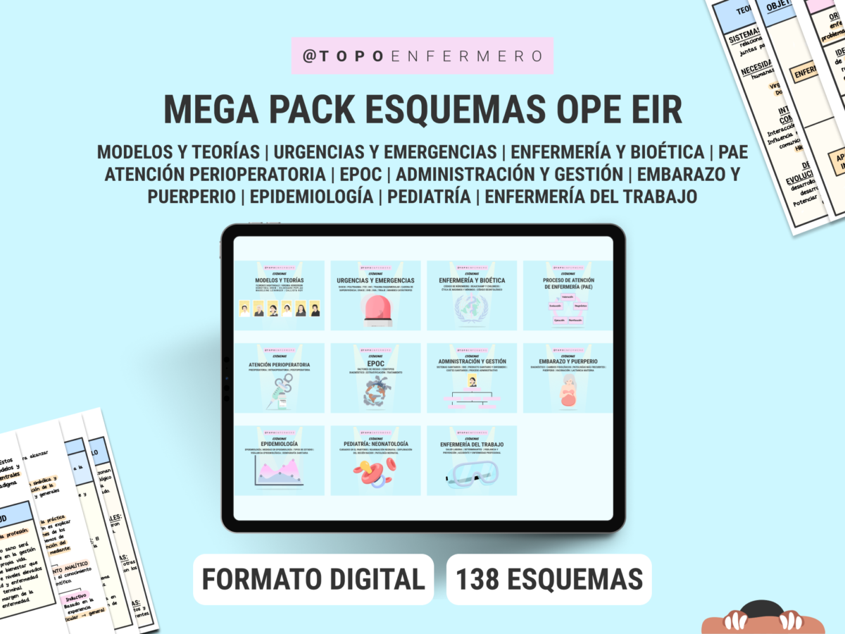 Tienda Esquemas de Enfermería | Topo Enfermero